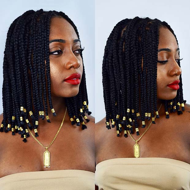 Regular Box Braids – Monica Five